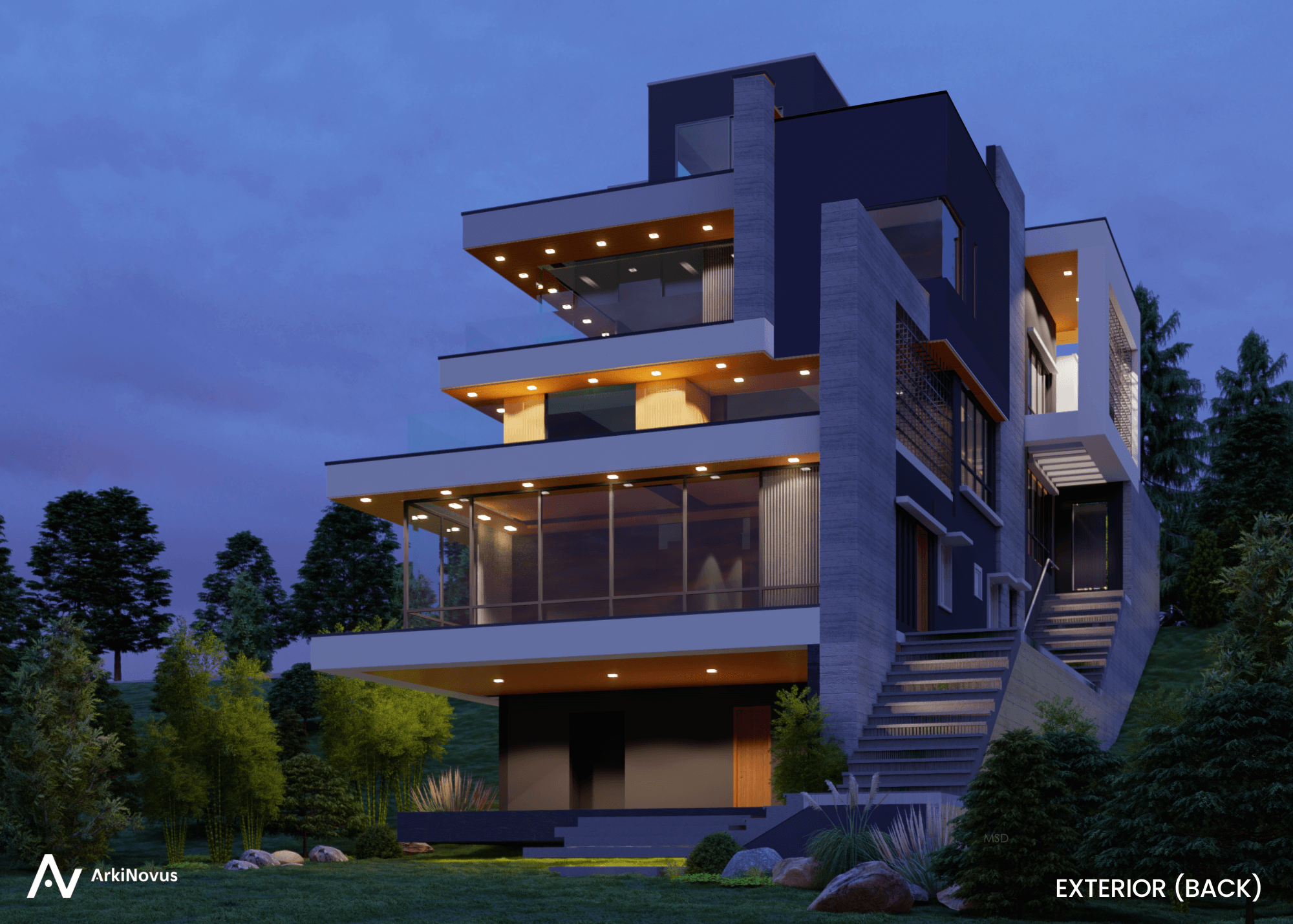 Four-Storey Domaine Residence – ArkiNovus